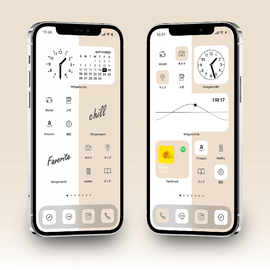 Minimal-Light&Beige【AZ-icon】